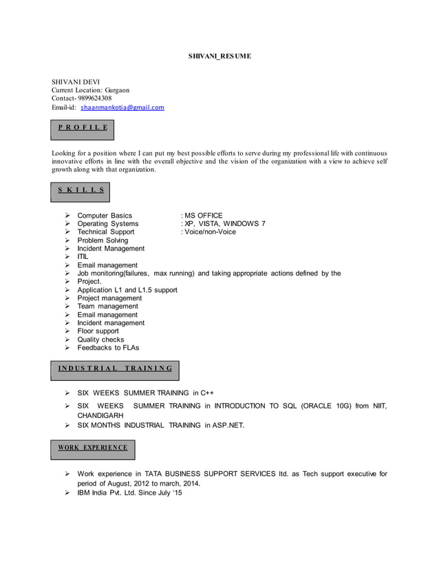 Shivani- cv (1) | PDF