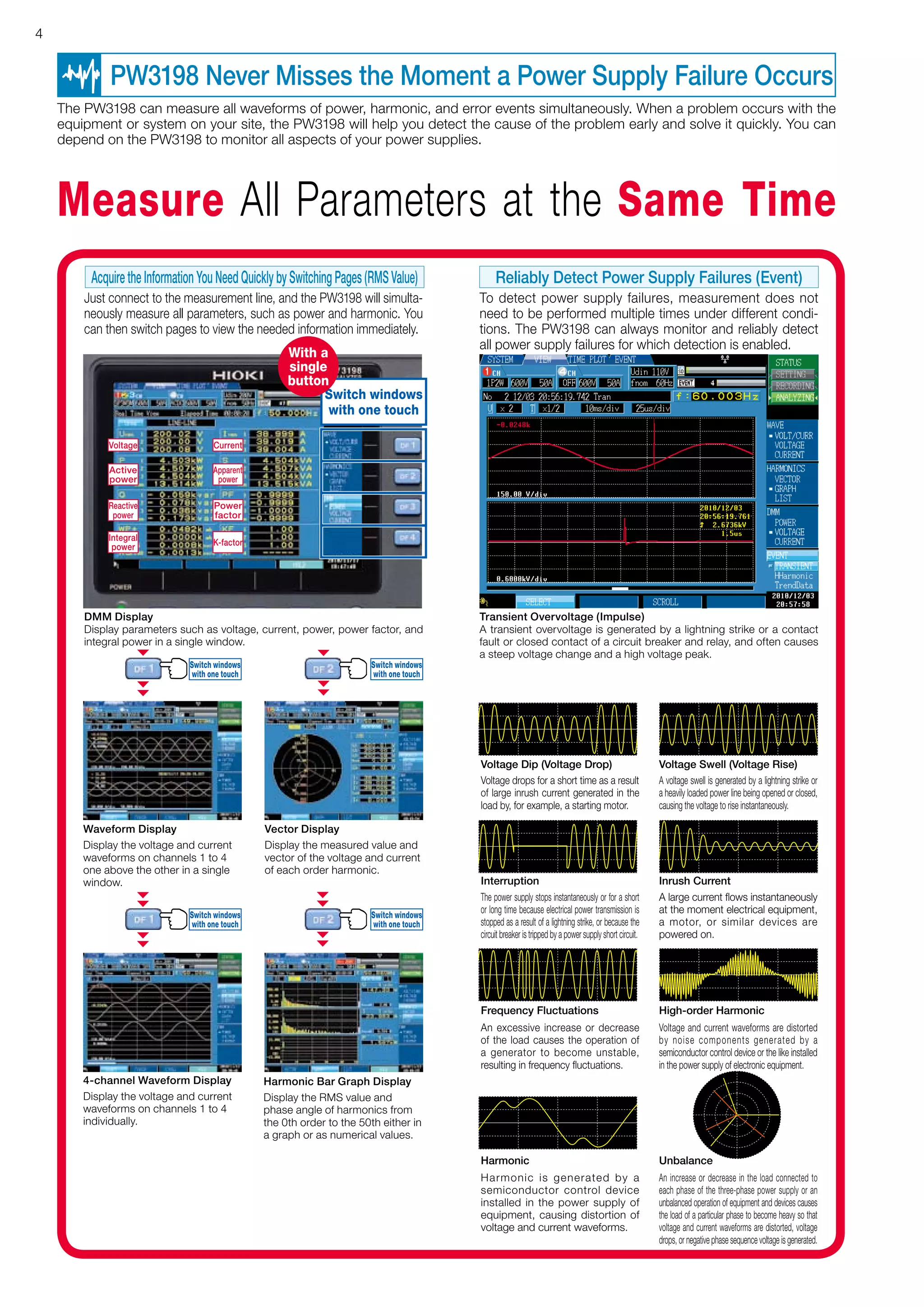 Analizador de Calidad de Energía, Analizador de Redes Hioki PW3198 | PDF | Home Utilities ...