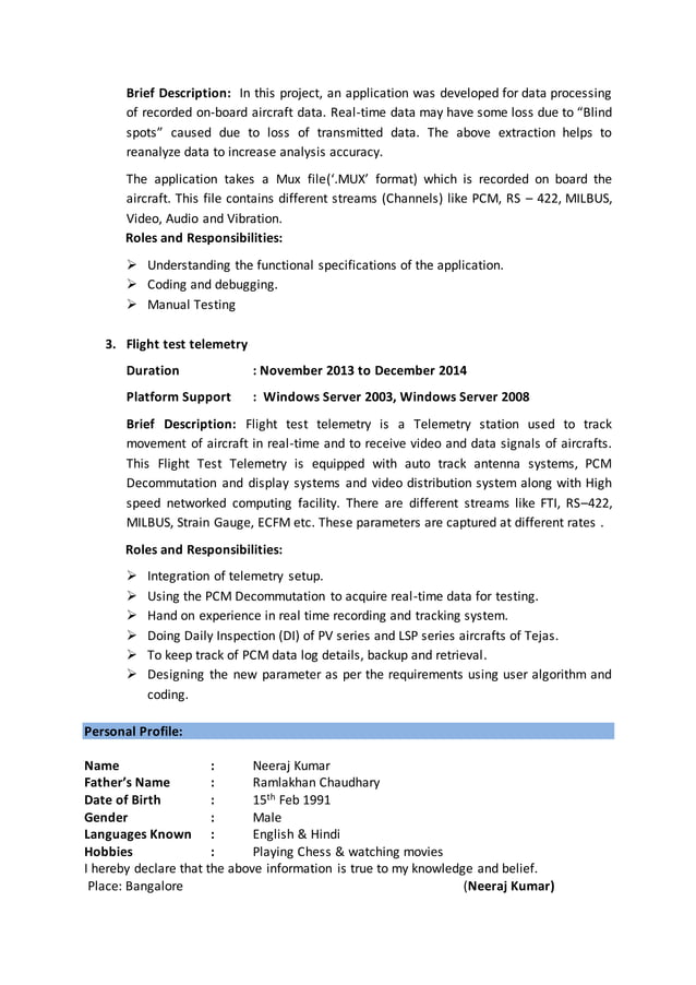 Resume_neeraj | DOCX