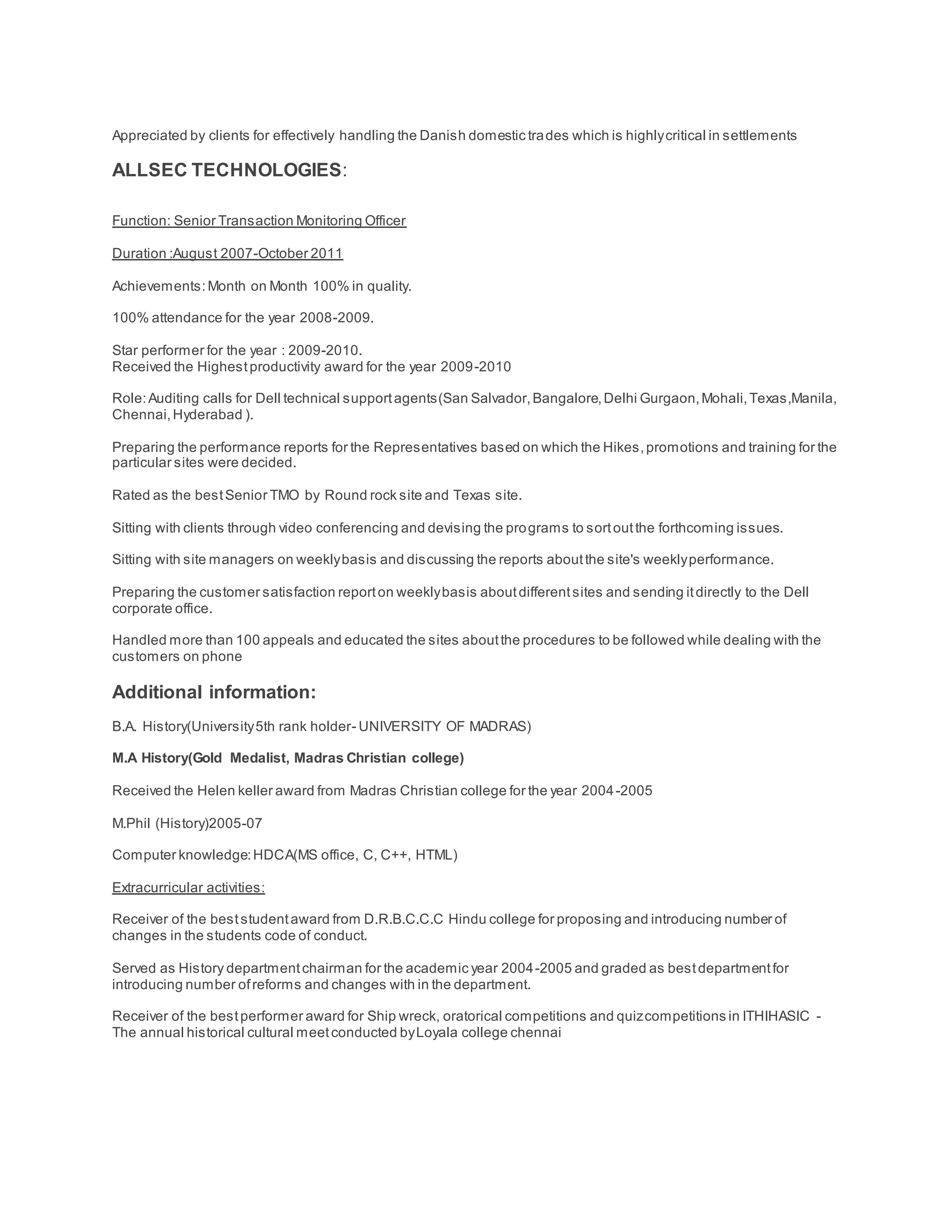 Latest resume ETA Aug 2016 | DOCX | Business Administration | Business