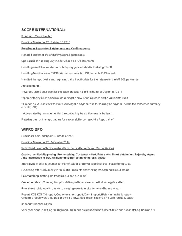 Latest resume ETA Aug 2016 | DOCX | Business Administration | Business