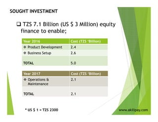 Akilipay Presentation - Linkedin -1 | PPT