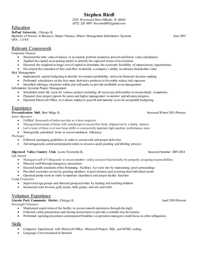 Stephen Riedl Resume Final Copy | DOCX