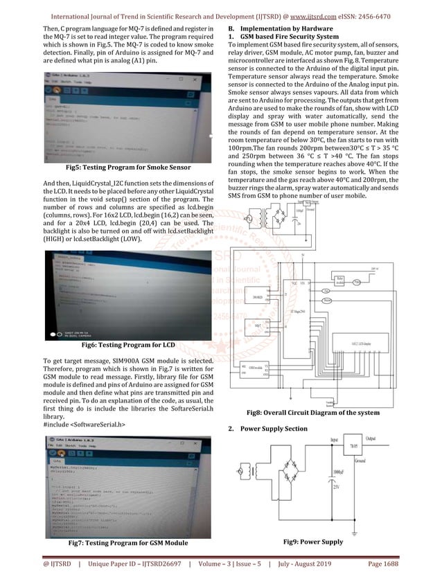 GSM Based Fire Security System | PDF
