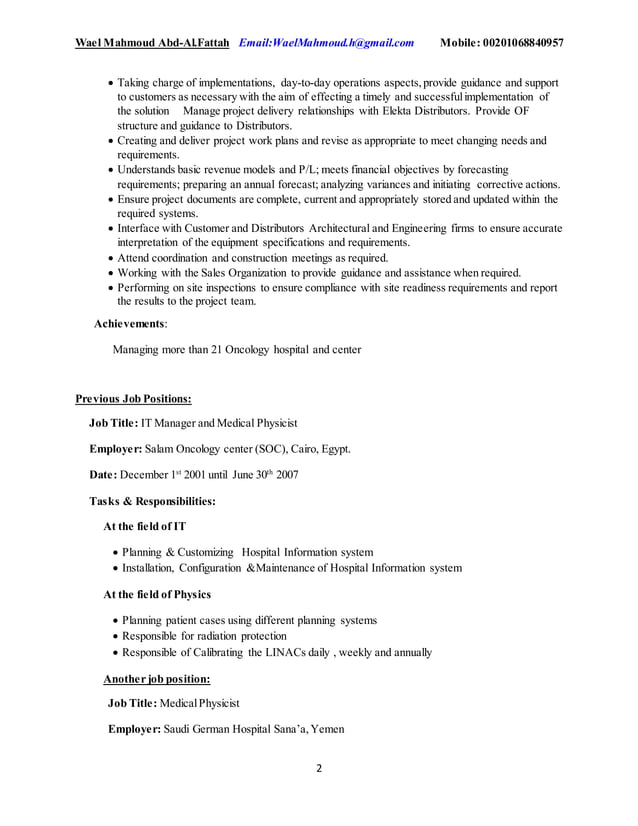 Wael PM CV | DOCX