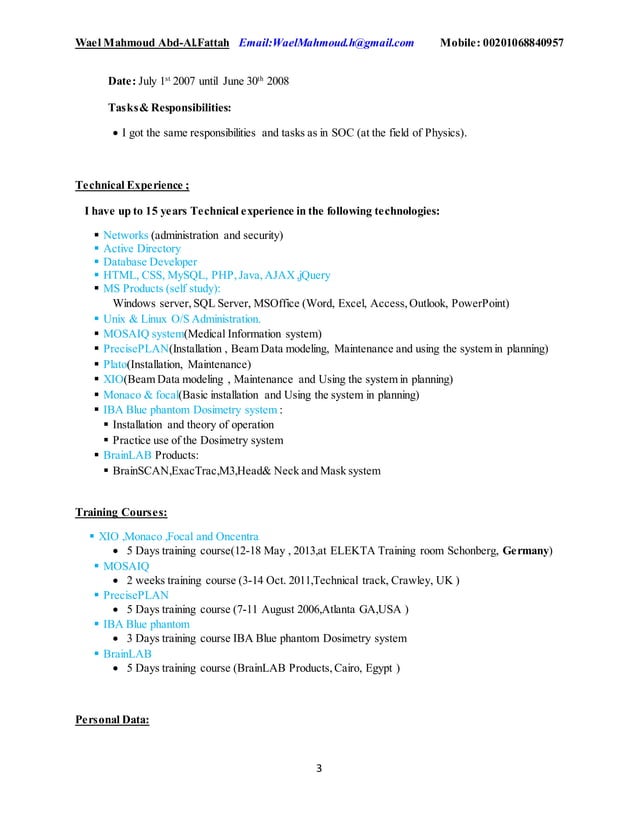 Wael PM CV | DOCX