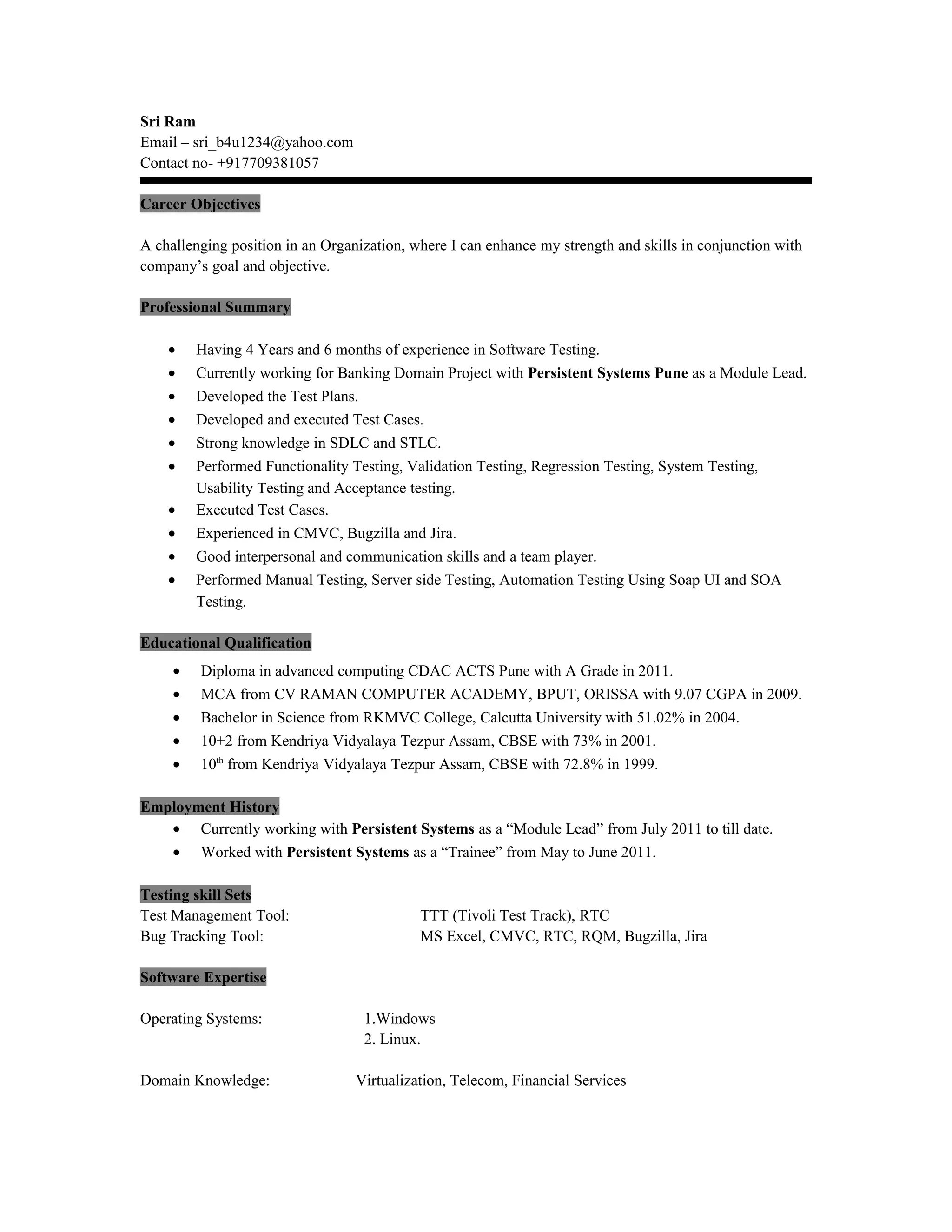 Resume_sri | PDF