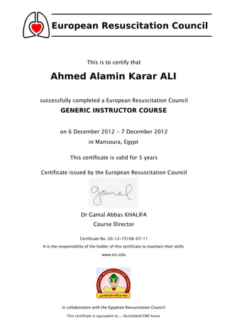 ERC_certificates_and_letters_1450289948 | PDF | Education