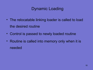 31 address binding, dynamic loading | PPT