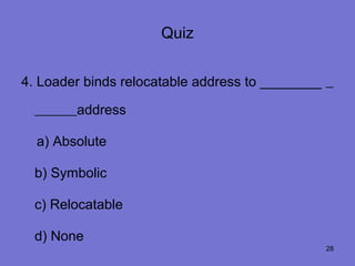 31 address binding, dynamic loading | PPT