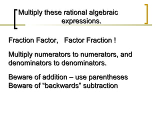 31 algebraic fractions (1) | PPT