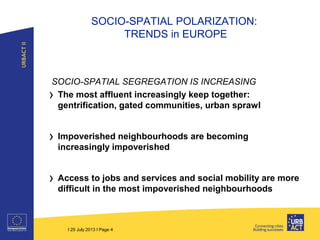 Socio-spatial polarization in Europe | PPT