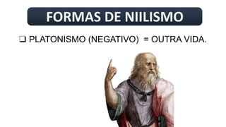 aula Filosofia 3 ano sobre Nada, Niilismo, Nietzsche, Sartre | PPT