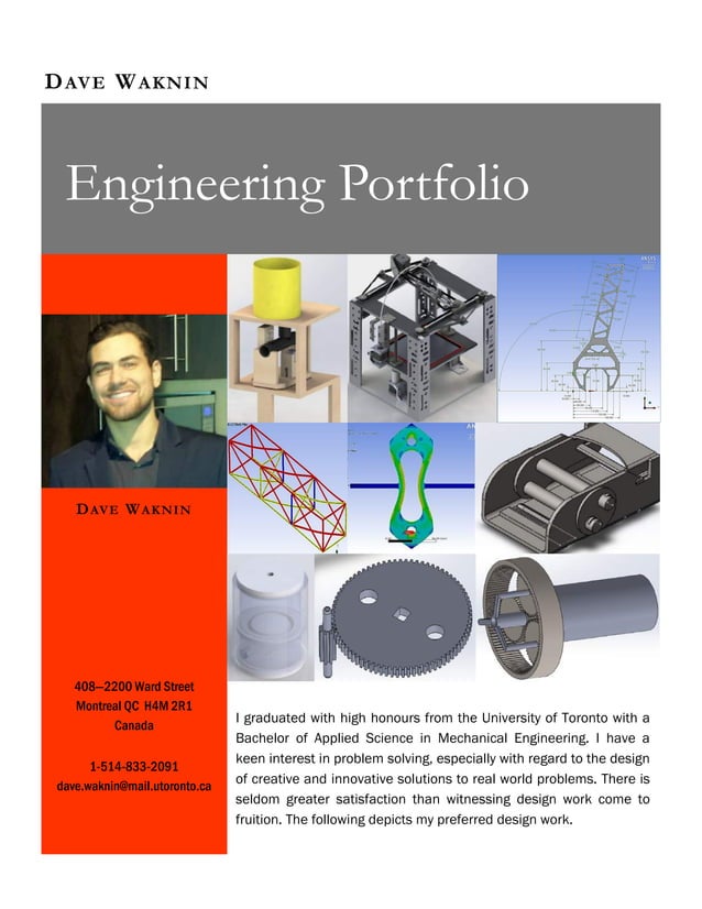 Engineering Portfolio - Dave Waknin | PDF