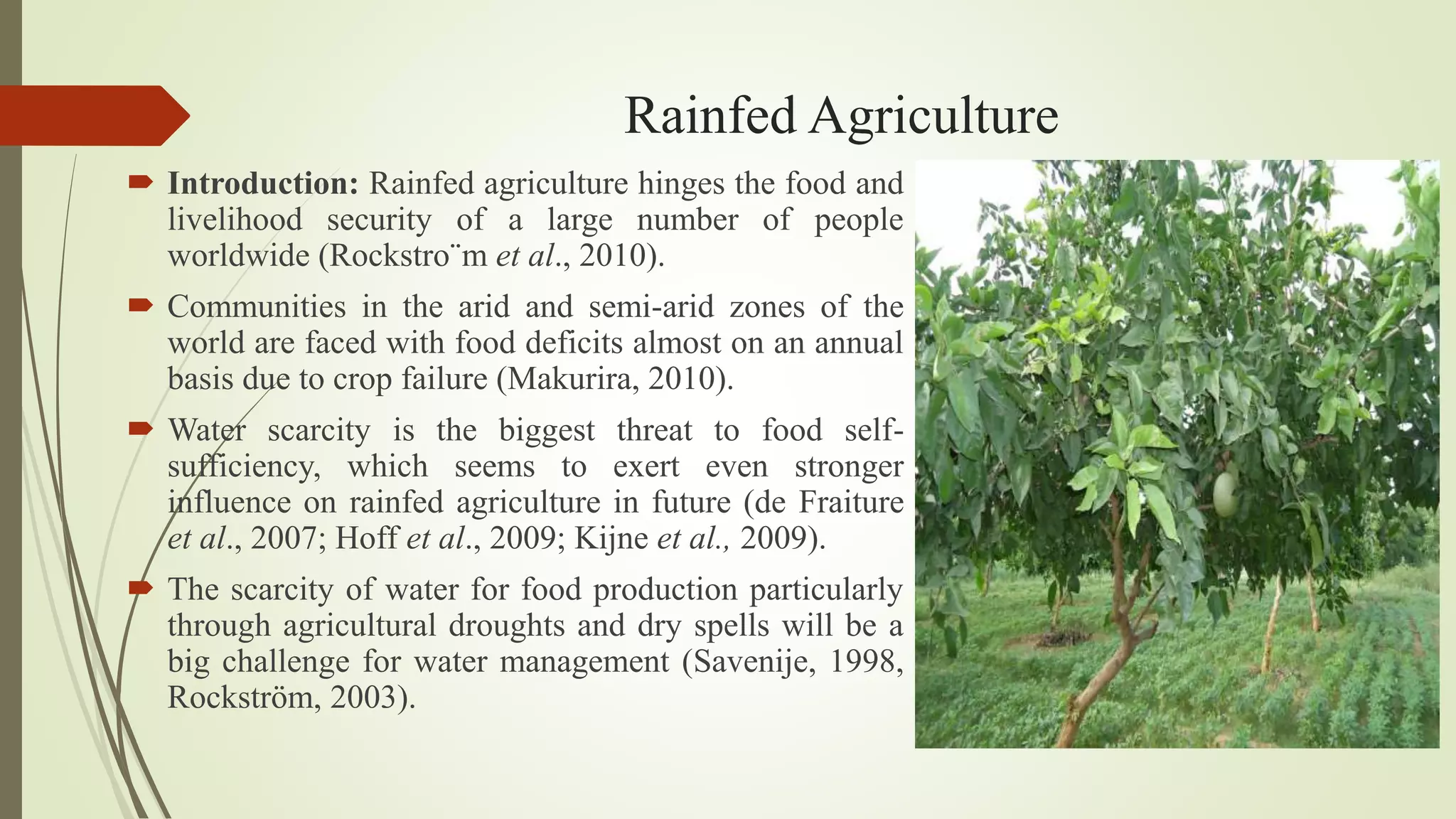 Rainfed Agriculture PPT | PPTX