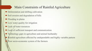 Rainfed Agriculture PPT | PPTX