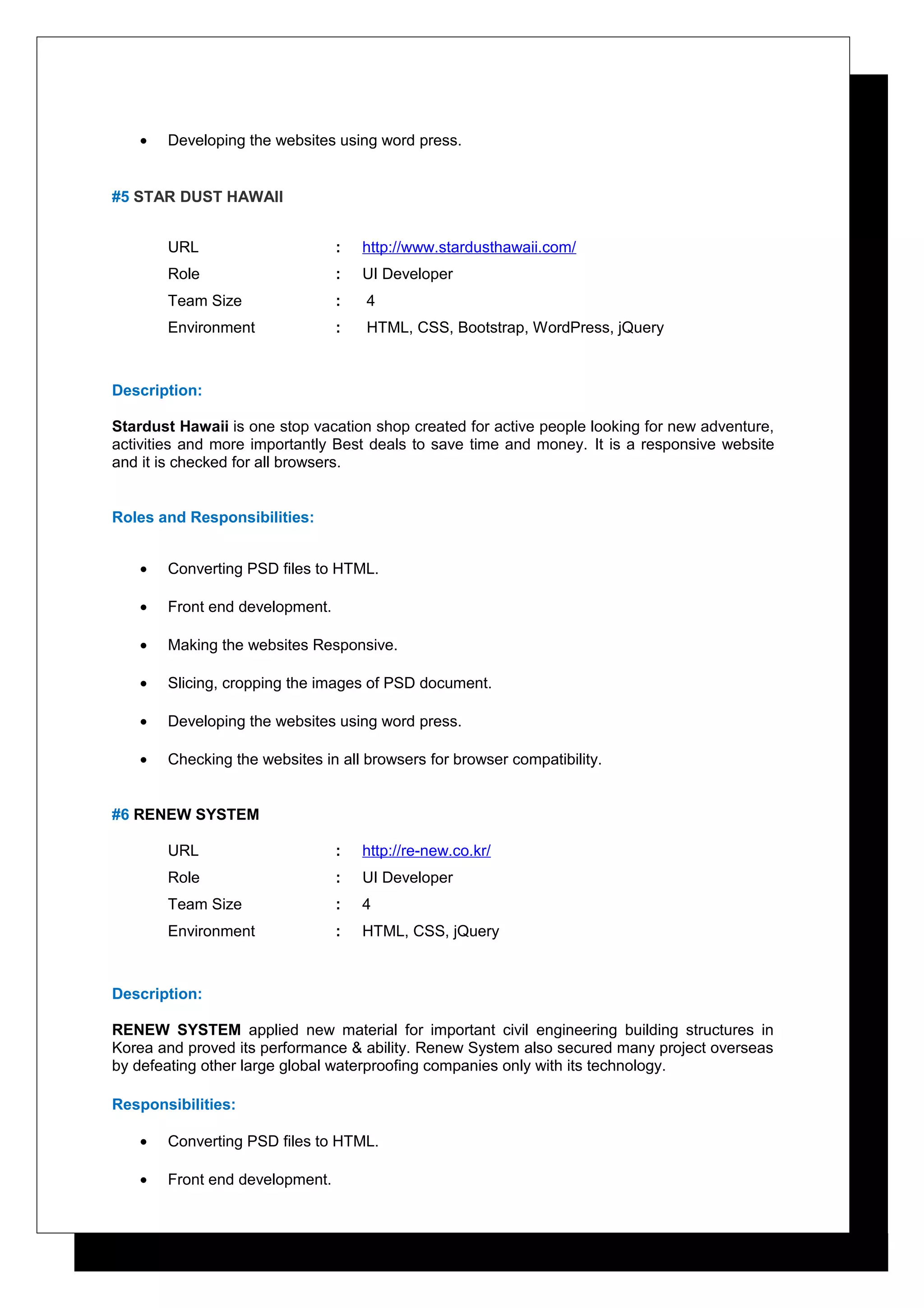 ASHOK KUMAR UI Developer Resume | DOC