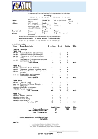 Transcript- David | PDF