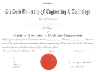 BS Electronics Engineering | PDF