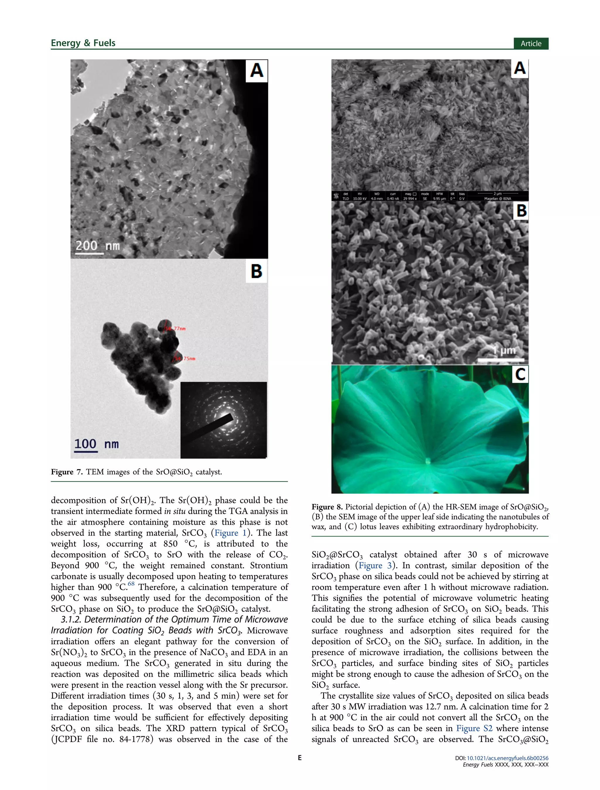SiO2 beads decorated with SrO nanoparticles for biodiesel production ...