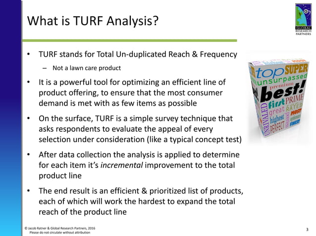 GRP Guide to TURF Analysis May2016 | PPT