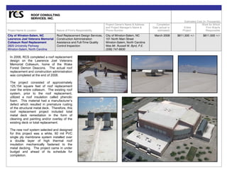 RCS Project Profiles | PPT