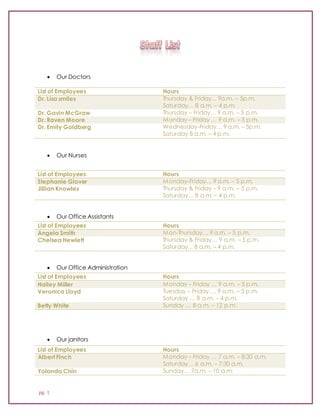 Appointment Book Sample and Manual | DOCX