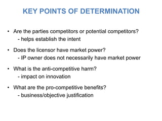 TECHNOLOGY TRANSFER LICENSING AGREEMENTS-PRESENTATION | PPSX
