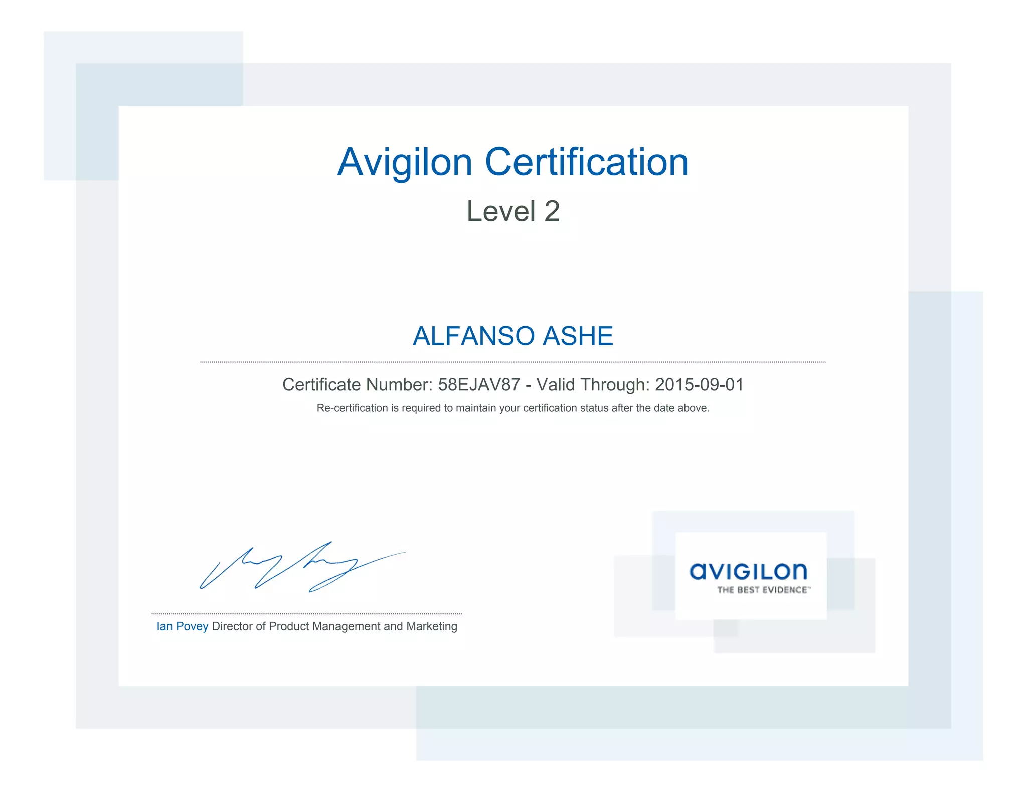 Avigilon_Certification (2) | PDF