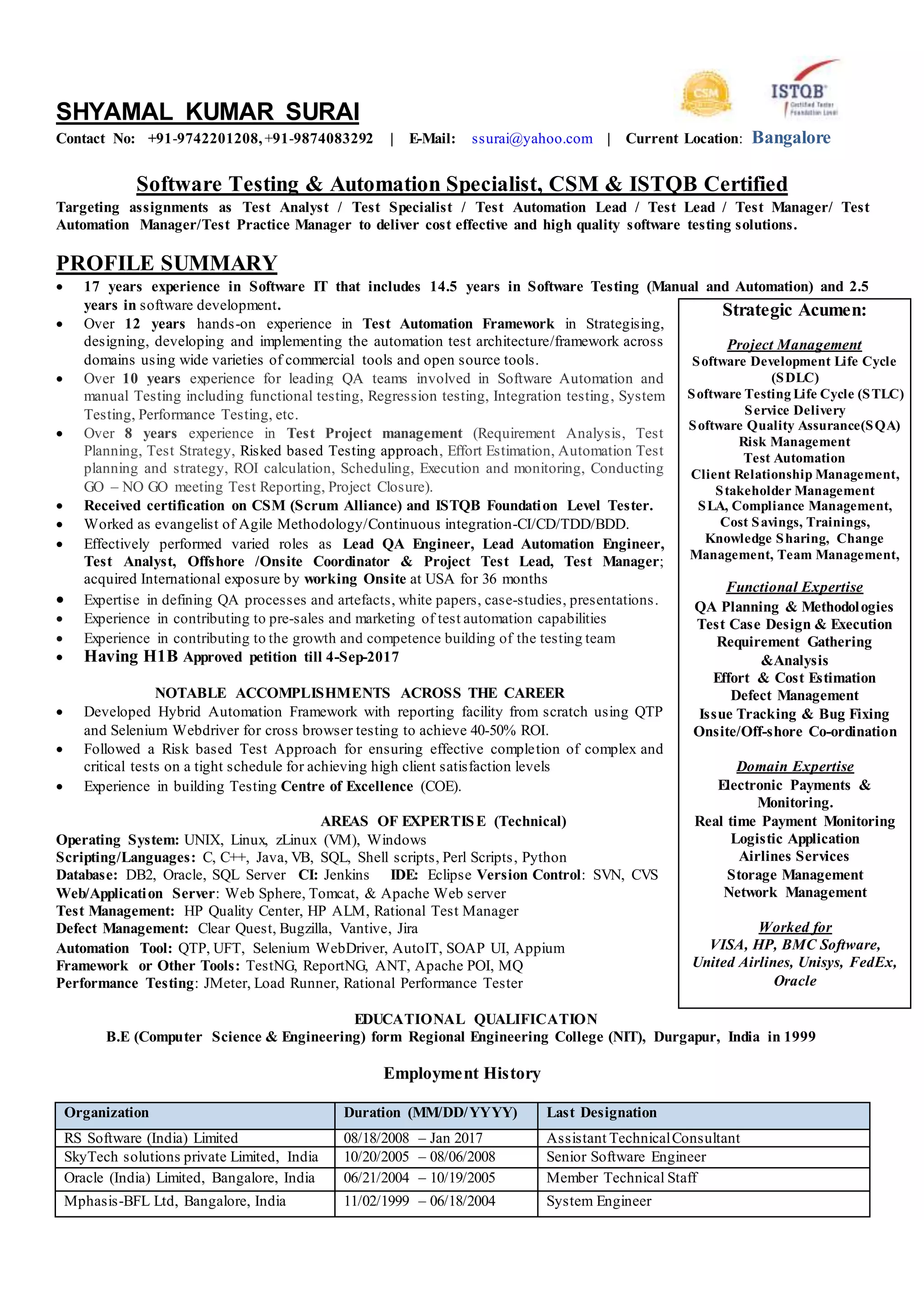 SHYAMAL KUMAR SURAI-CV | DOCX