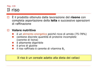 3 1 cereali_e_derivati | PPT | Nutrition | Healthy Living