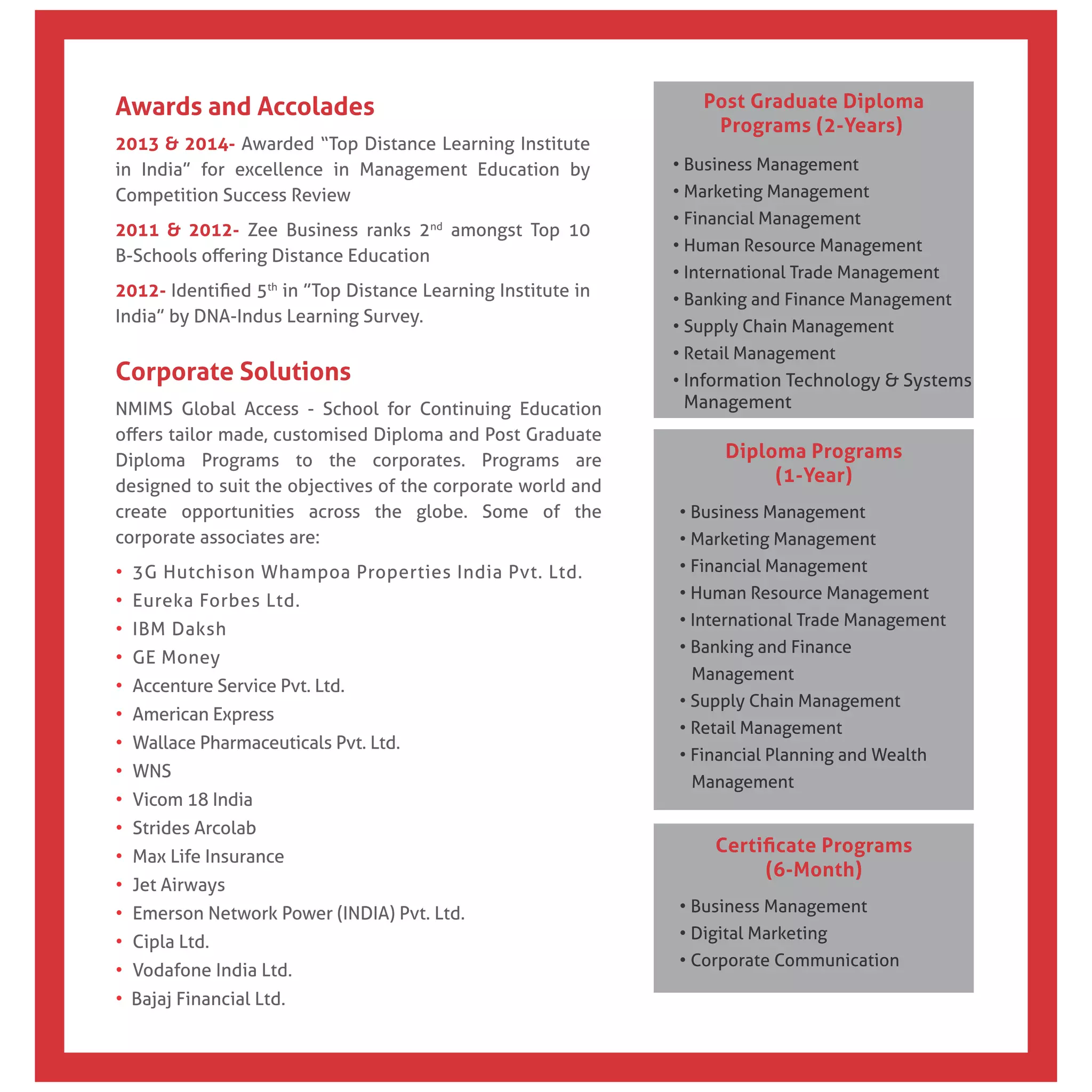 NMIMS - Leaflet | PDF