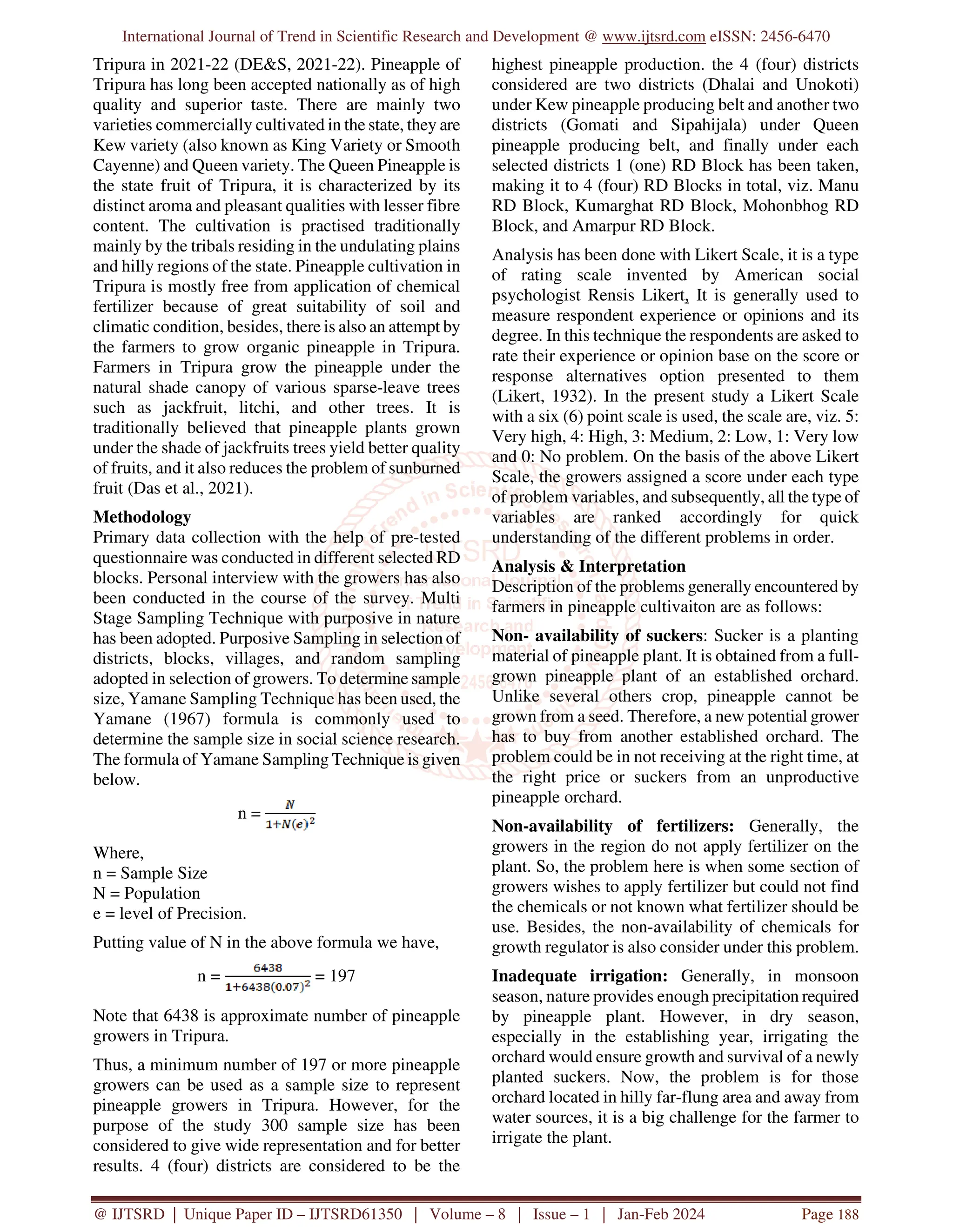 Challenges in Pineapple Cultivation A Case Study of Pineapple Orchards ...