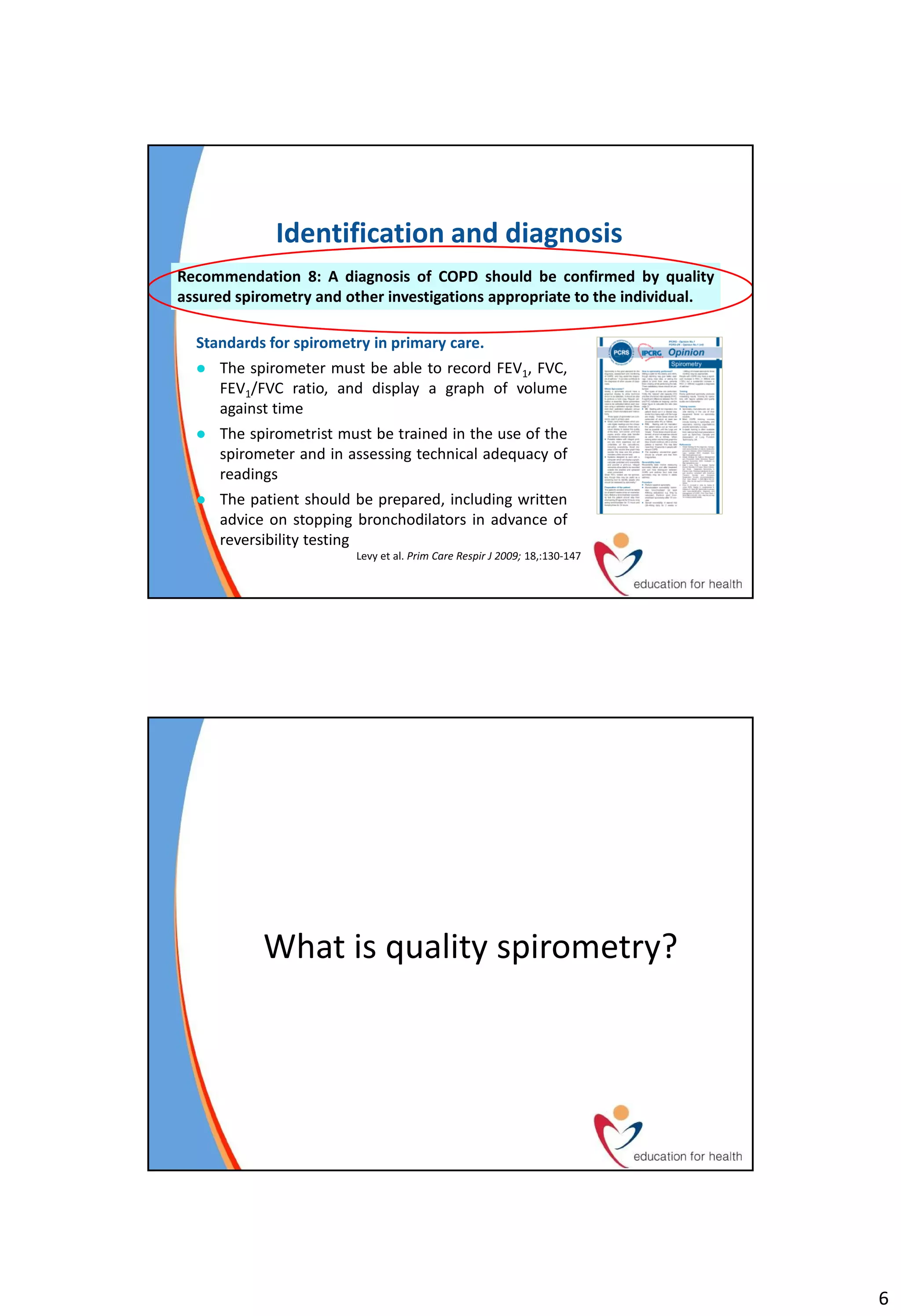 Breakout 3.1 How to…… Diagnose earlier and accurately: spirometry and ...