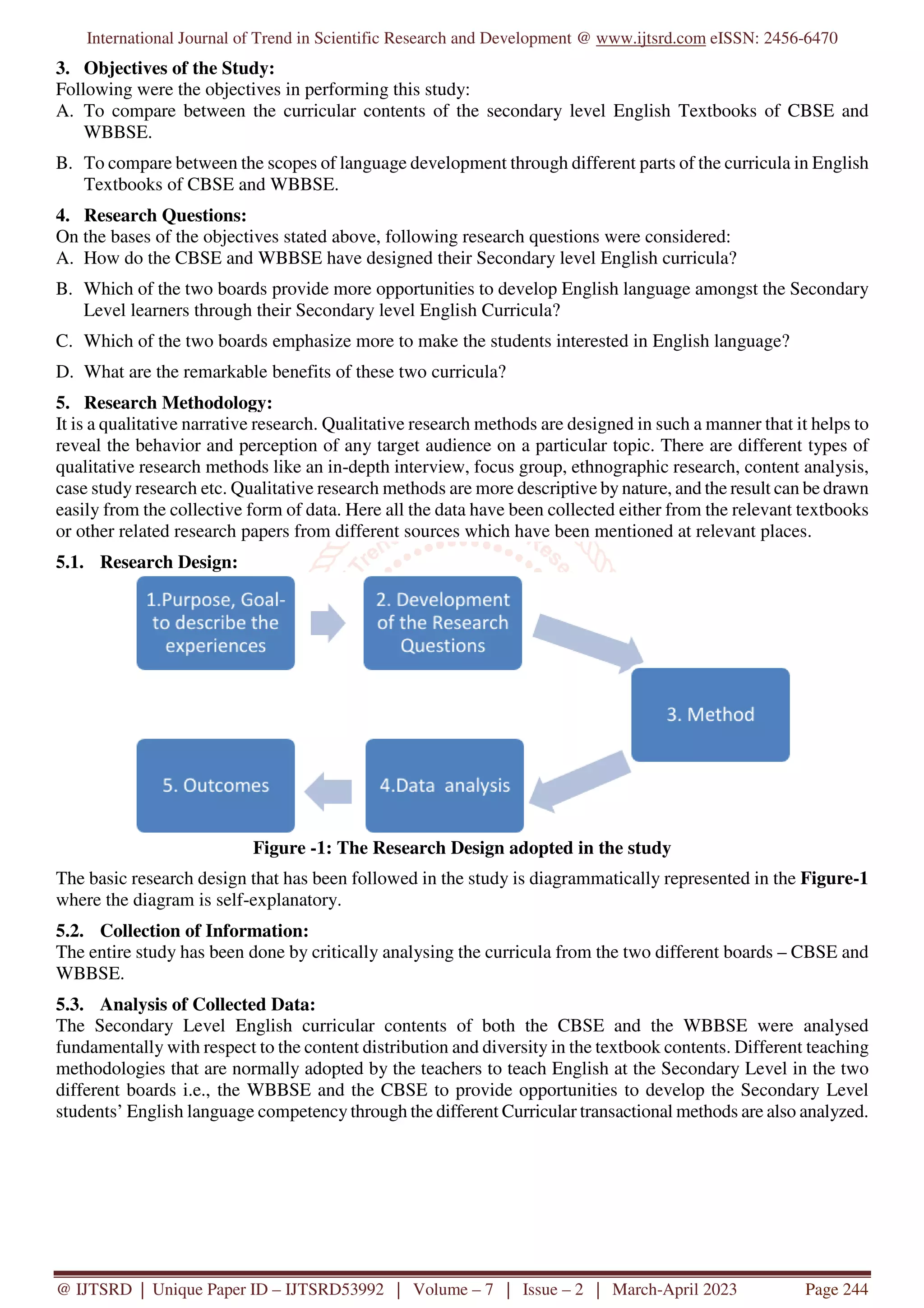 Curricular Contents and Scope of Language Development in Secondary ...