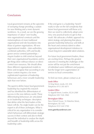 Local Government Leadership | PDF