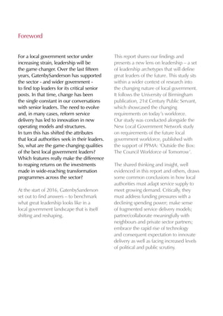 Local Government Leadership | PDF