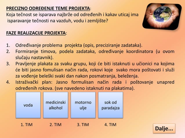PROJEKTNA NASTAVA | PPT