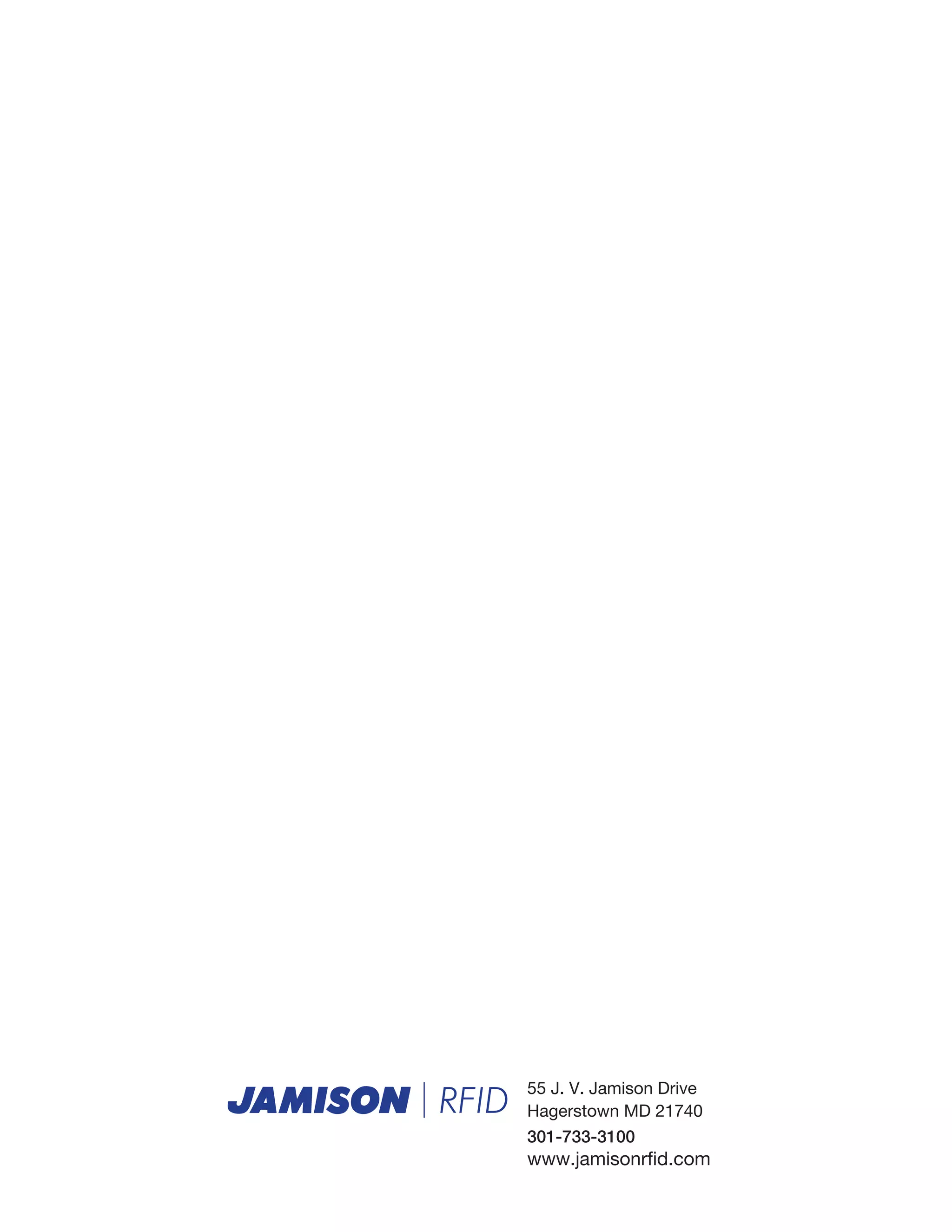 Jamison RFID Catalog | PDF