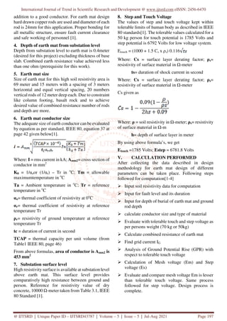 Design of Earthing in Underground Substation using ETAP with ...