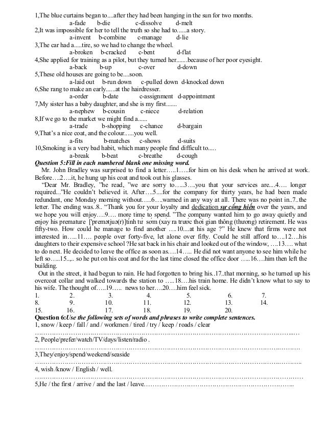 31 de tieng anh luyen thi dai hoc