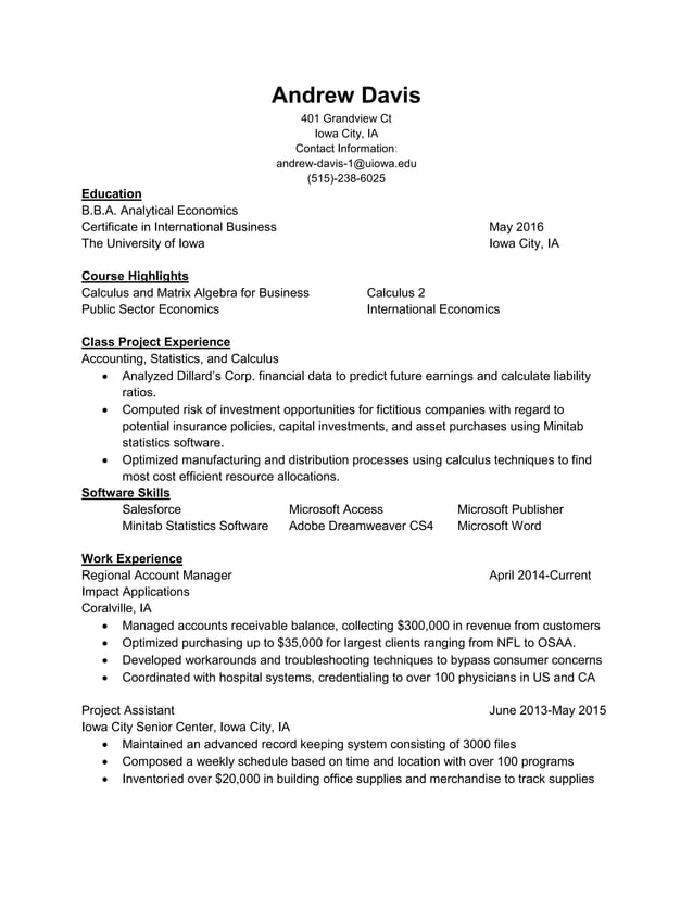 Andrew Davis-Resume | PDF