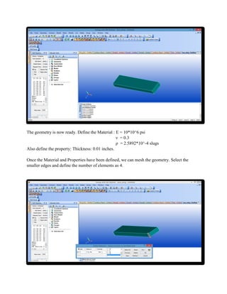 FEMAP TUTORIAL AE410 | PDF