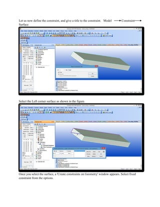 FEMAP TUTORIAL AE410 | PDF