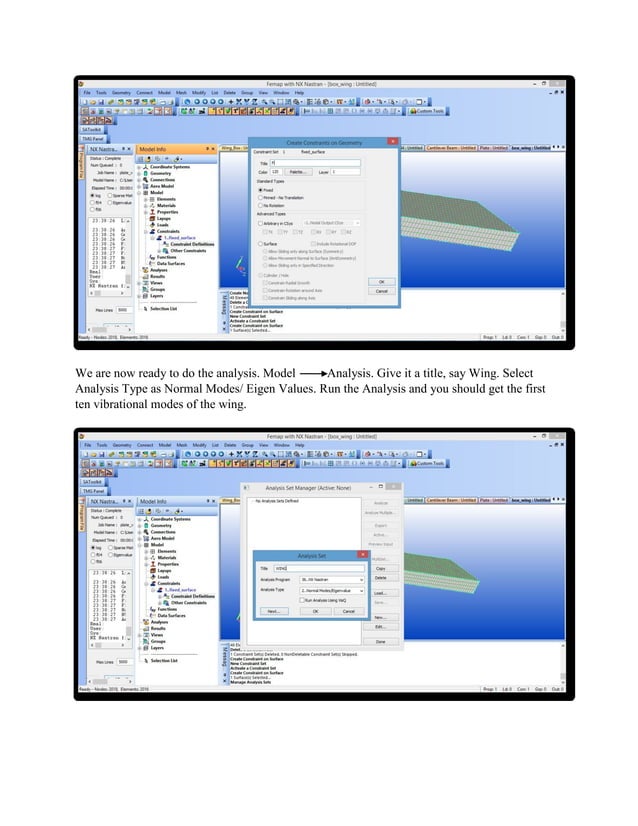 FEMAP TUTORIAL AE410 | PDF