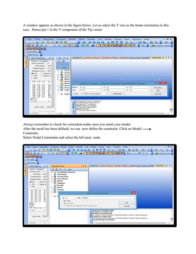 FEMAP TUTORIAL AE410 | PDF