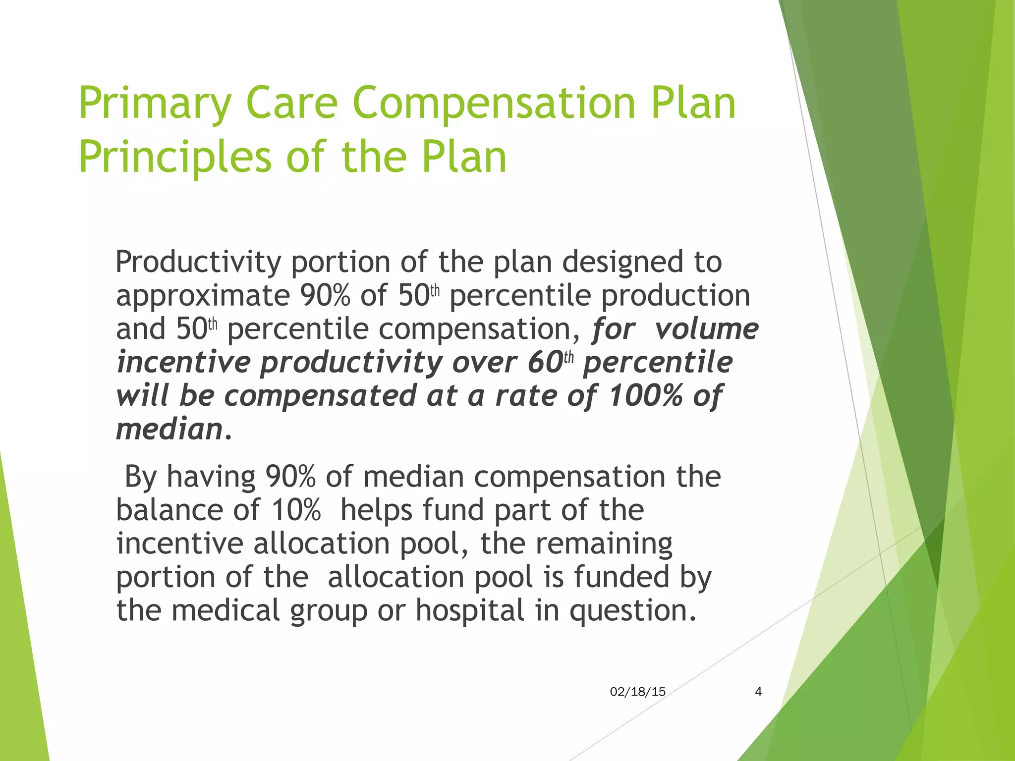 Primary Care Physician Compensation Model | PPT | Health Insurance ...