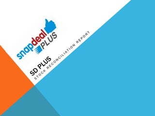 SD Plus - Reconciliation Process | PPTX