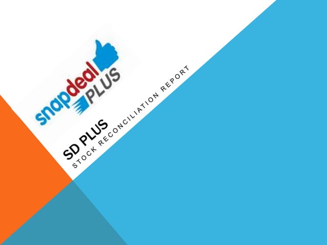 SD Plus - Reconciliation Process | PPTX