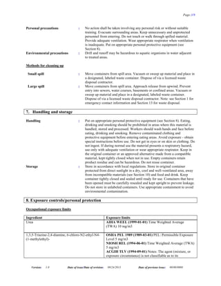 Material Safety Data Sheet | PDF